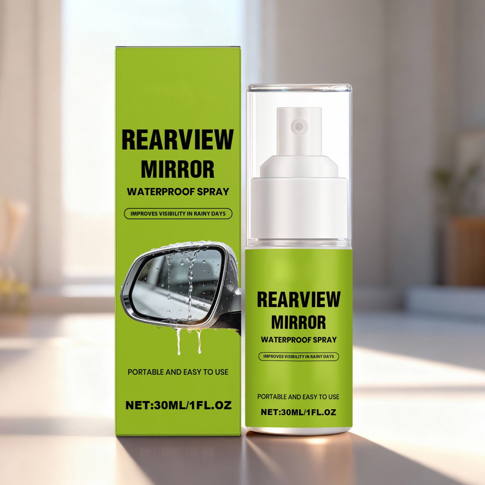 Car Rearview Mirror Waterproof Spray, 30Ml Anti-Fog Rain Repellent ...