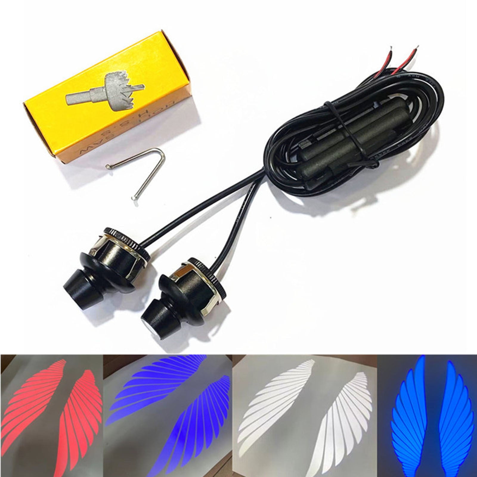 Car Rearview Mirror, Welcome Light, Laser Projection, Carpet Light ...