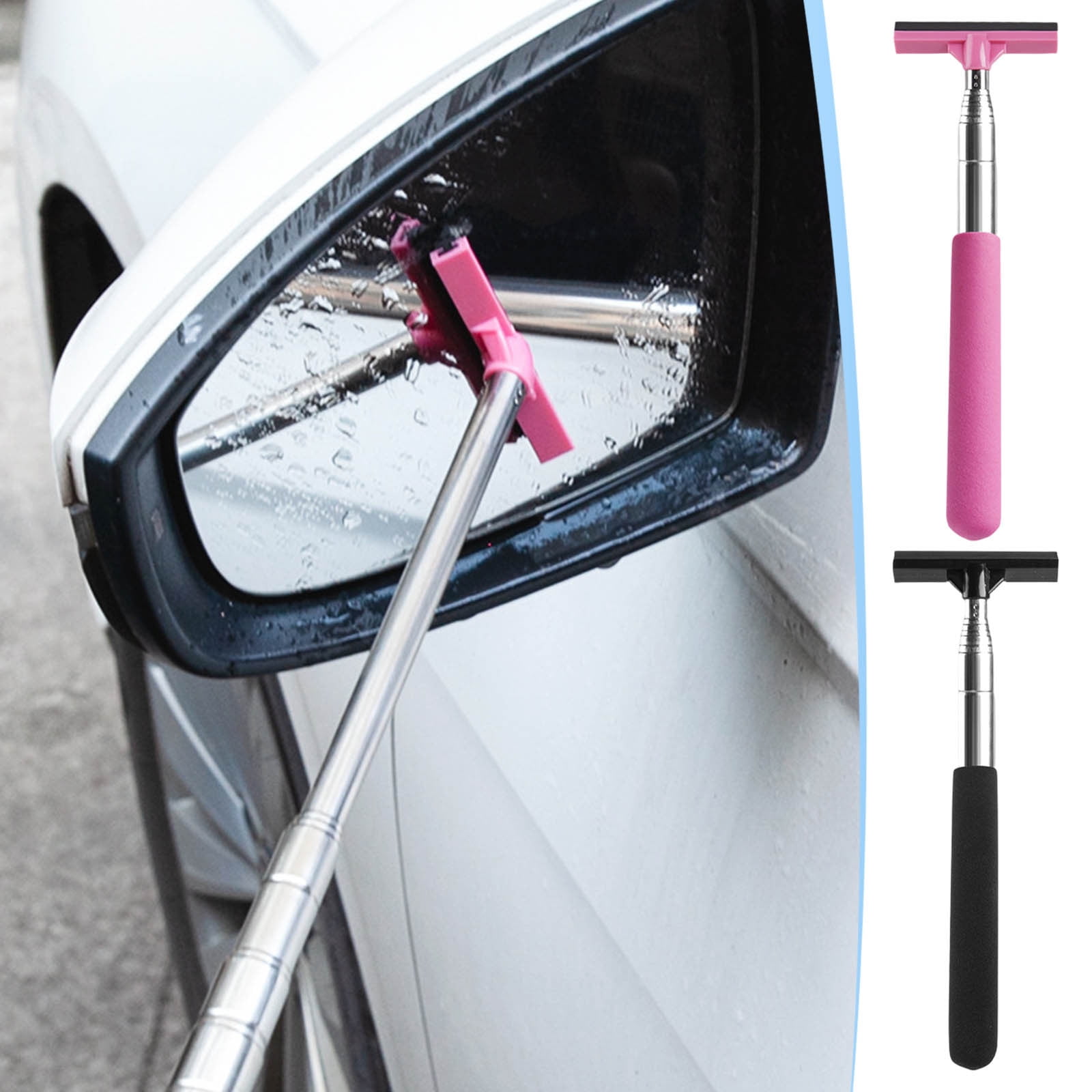 Car Rearview Mirror Wiper | Retractable Telescopic Window Brush | Glass ...