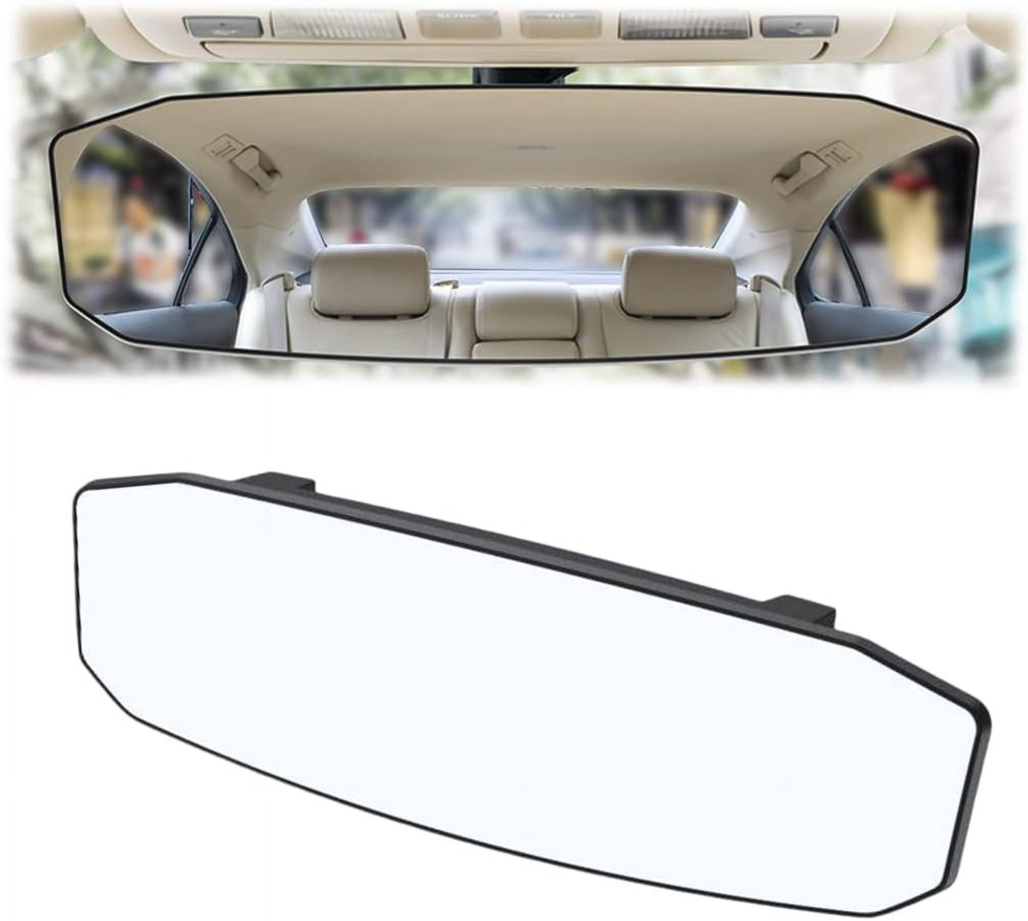 Car Rearview Mirrors, Shock Resistant Interior Clip-on Panoramic Rear ...