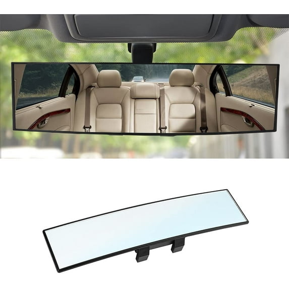 Car Rearview Mirrors, Shock Resistant Interior Clip-on Panoramic Rear ...