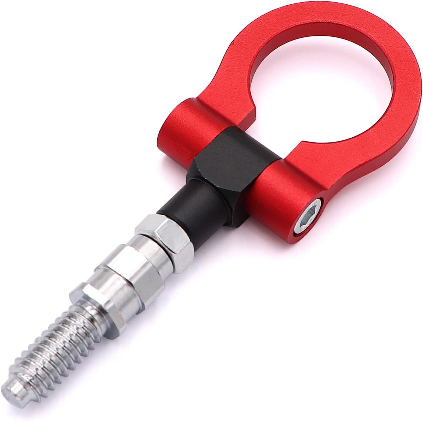 Car Refitted Front Rear Bumper Trailer Ring Eye Towing Tow Hook Kit ...