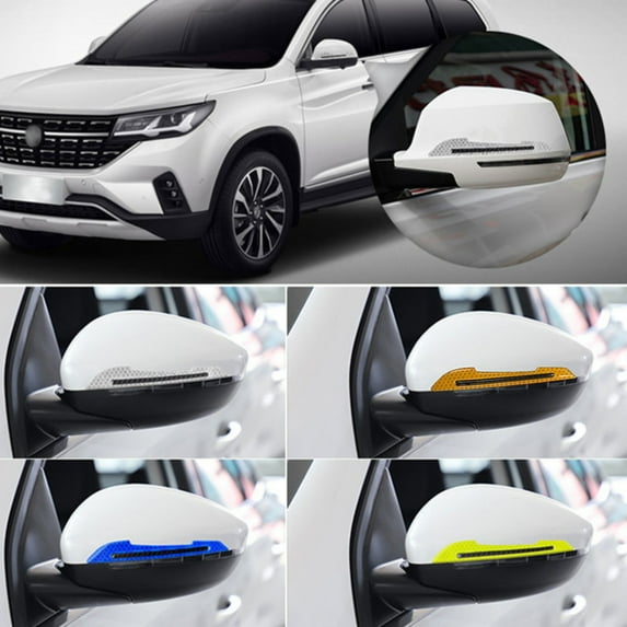 Car Reflective Sticker - Rearview Mirror & Door Border Collision Strip ...