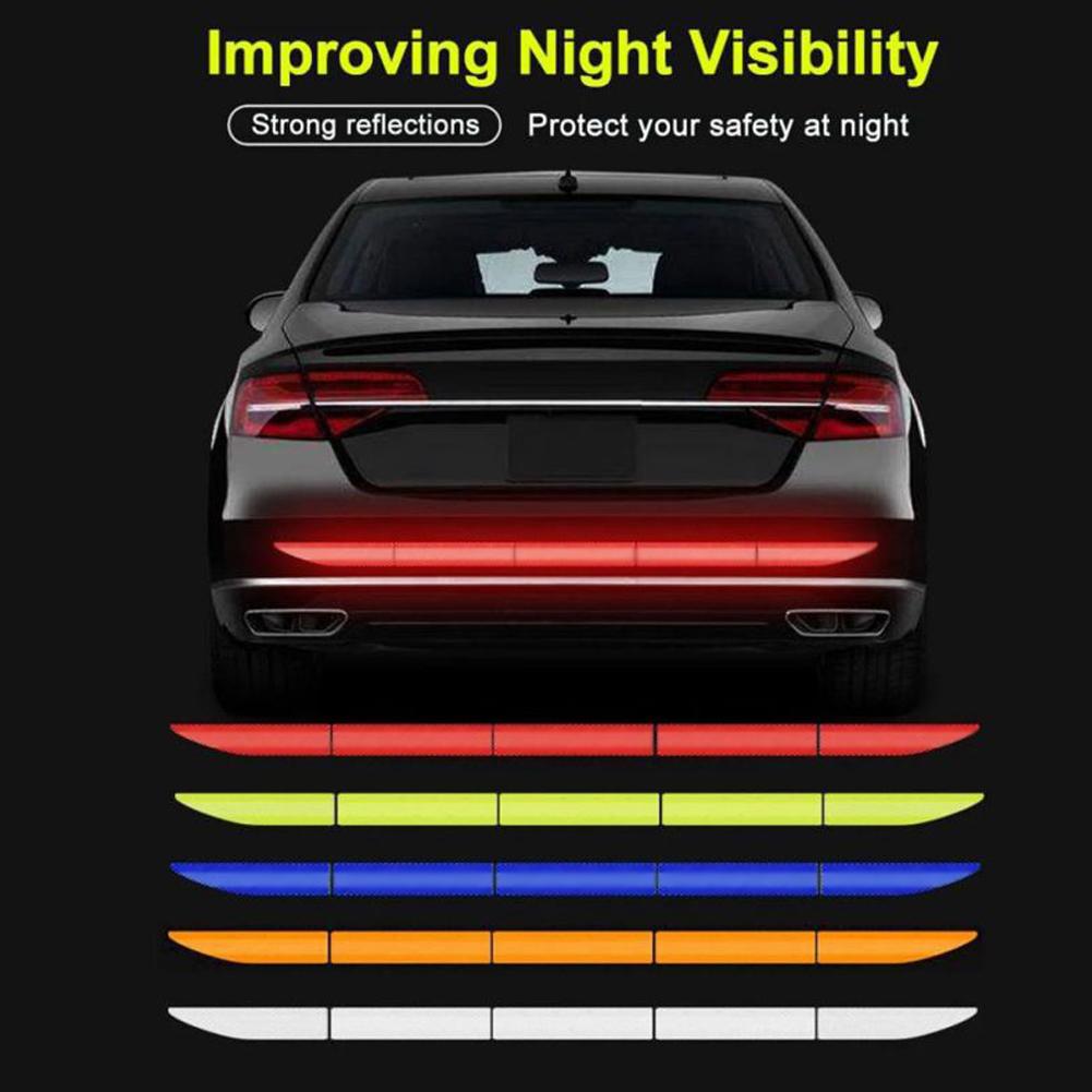Car Reflective Warning Strip Tape Bumper Truck Safety Sticker Decals ...