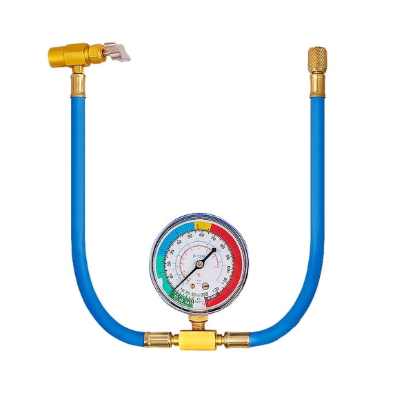 Car Refrigerant Charging Pipe with Measuring Gauge Car Air Conditioner ...