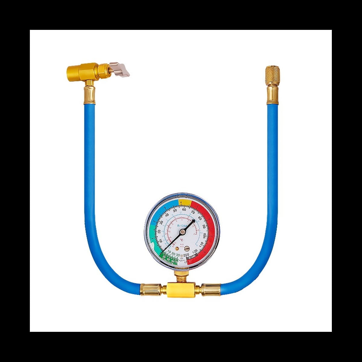Car Refrigerant Charging Pipe with Measuring Gauge Car Air Conditioner ...