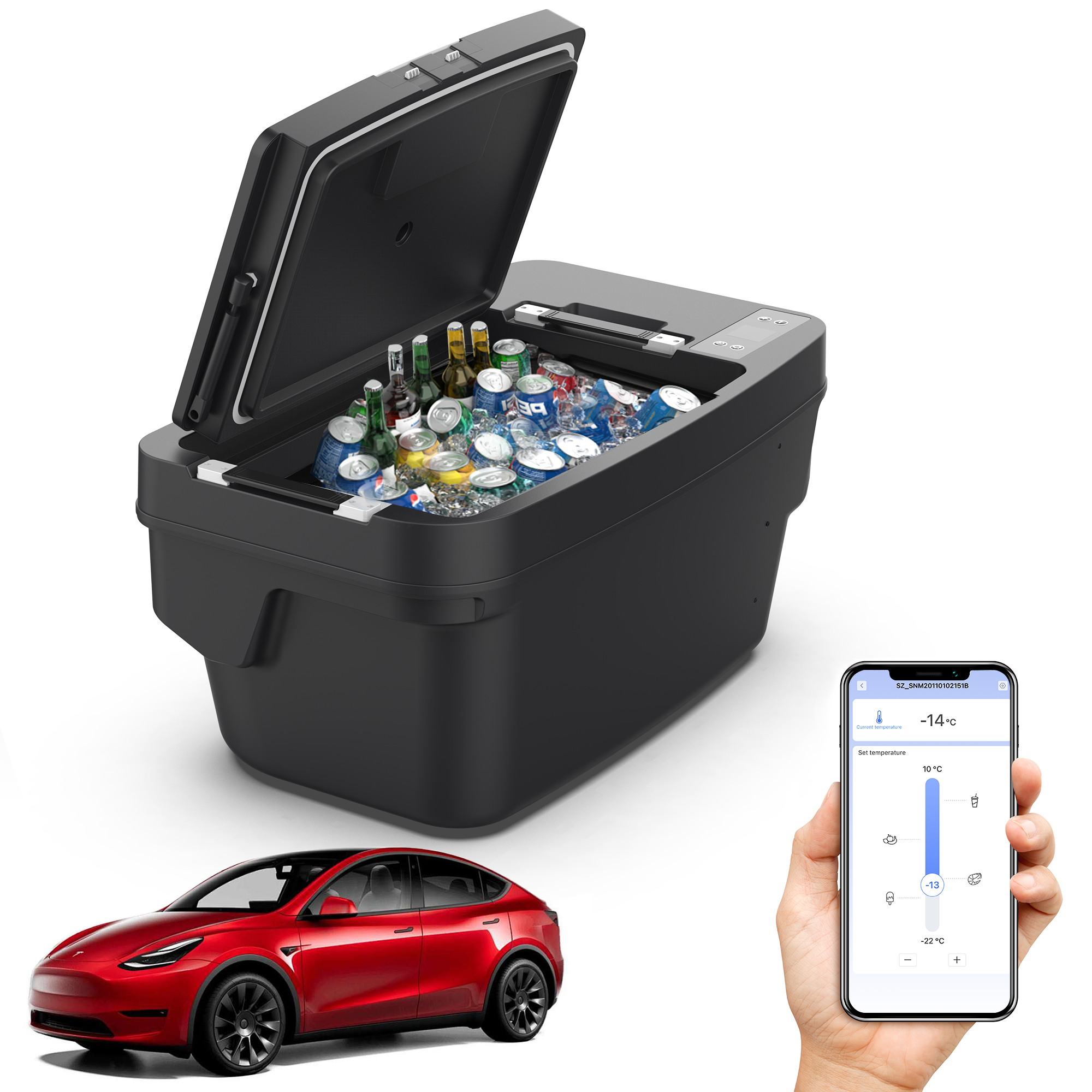 Uber Appliance Chill 6-can Retro Portable Mini Fridge Red ...