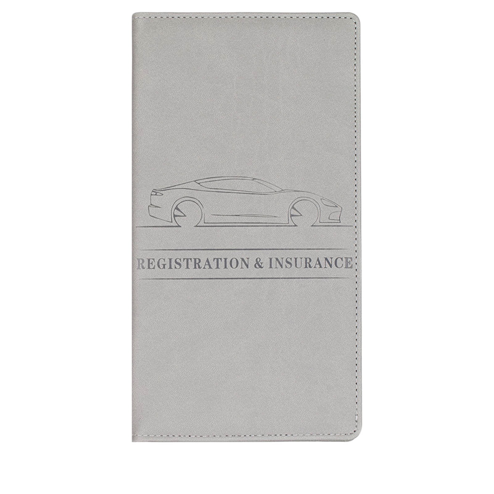 Car Registration Insurance Card Clip - Synthetic Leather ID Organizer ...