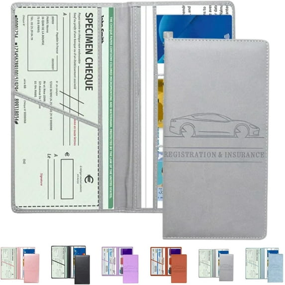 Car Registration & Insurance Card Holder, Car Document Holder, Premium ...
