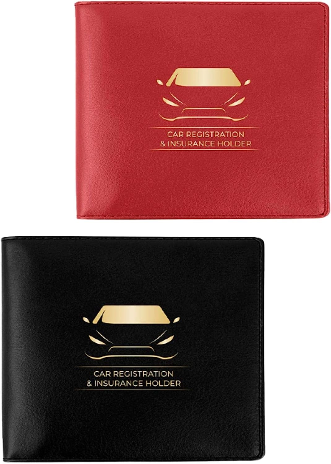 Premium Car Document Wallet, Insurance & Registration Holder, 2 Clear ...