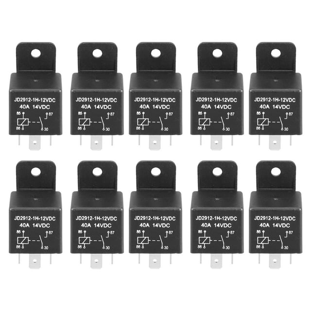 Car Relay 4 Pin 12V 40Amp SPST Model JD2912-1H-12VDC 40A 14VDC ...