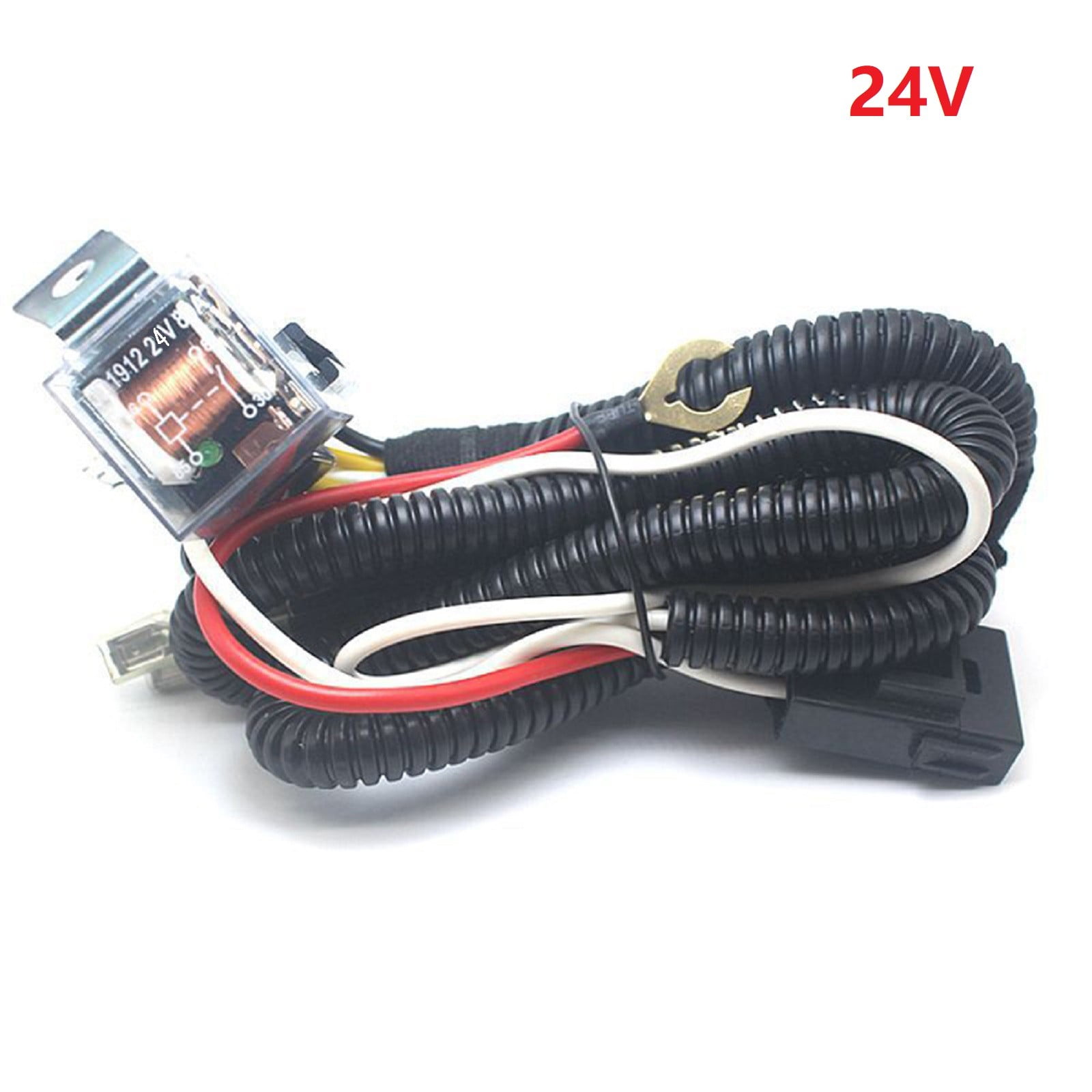 Car Relay Speaker Wiring Harness 12V/24V Trumpet Wiring Harness ...