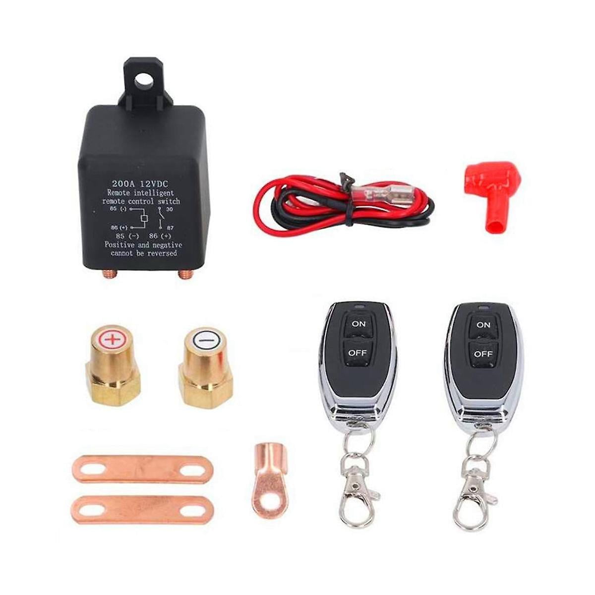 Car Remote Battery Disconnect Cut Off Isolator Switch Fob Relay ...
