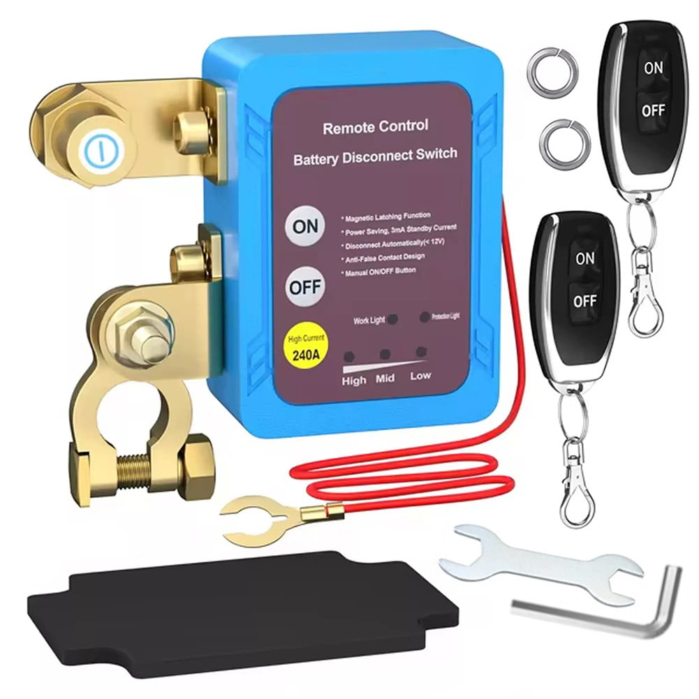 Car Remote Battery Disconnect Switch 12V 240A Battery Kill Switch Auto ...
