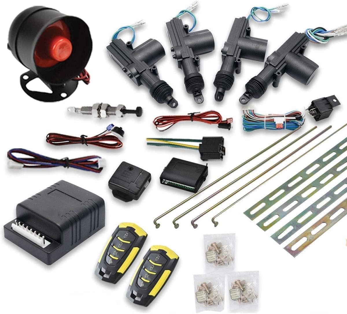 Car Remote Central Locking Kit, Universal Security Anti-Theft Alarm ...