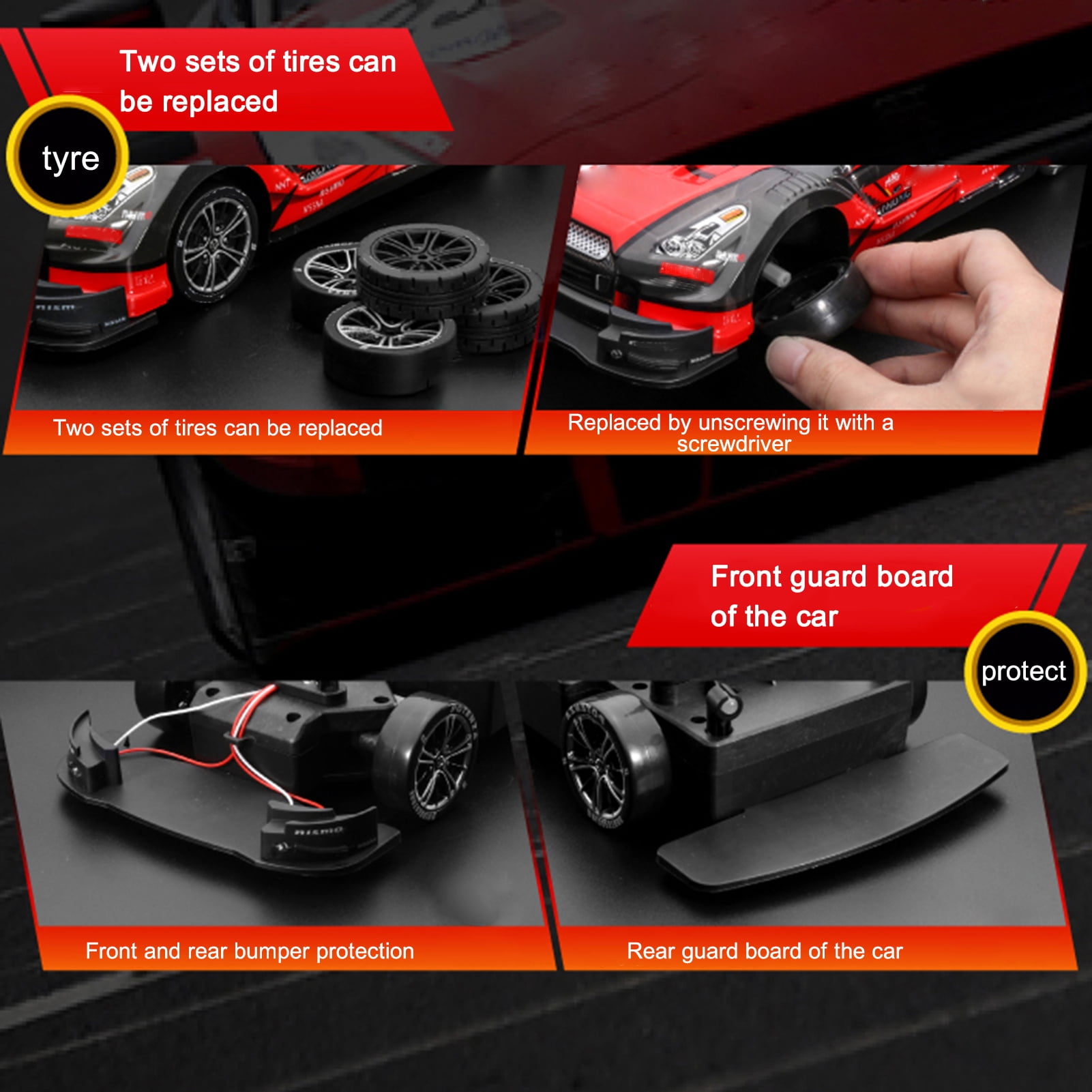 Car Remote Control Drift Car 1/16 Remote Control Car 2.4GHz 4WD Remote ...