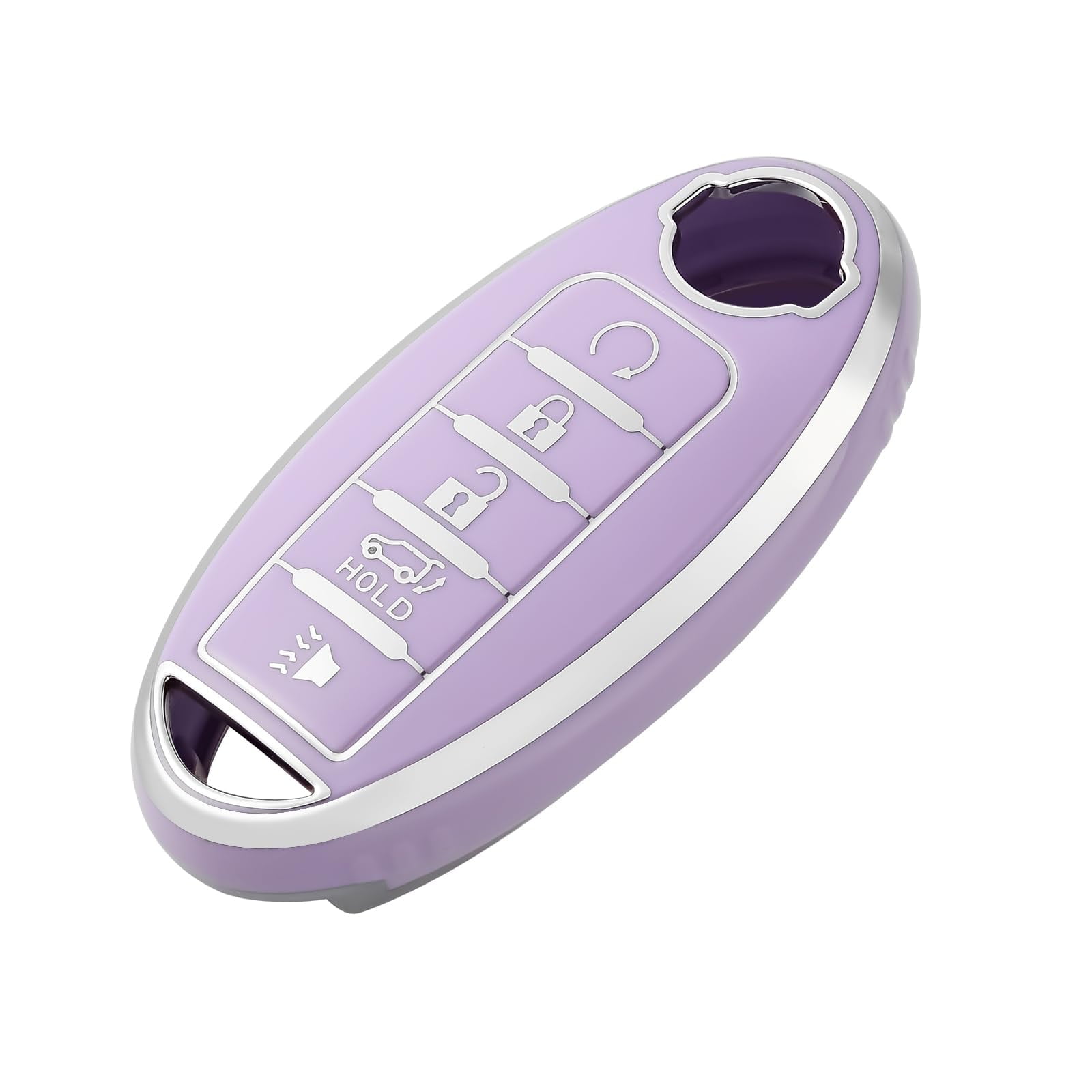 Car Remote Smart Key Holder - TPU key fob Cover for Nissan, Black ...