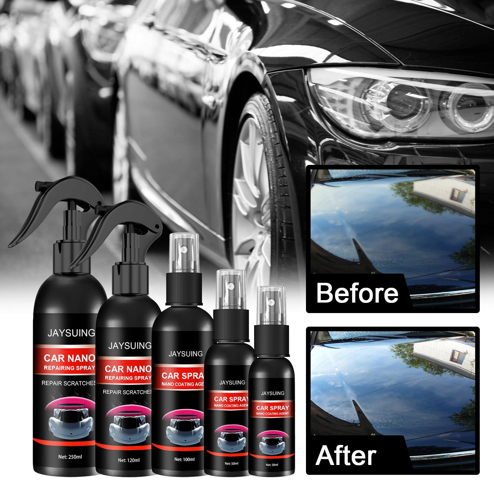 Car Repair Coating,Oxidation Spray,Ceramic Coating,Hydrophobic Protection,30ml,Auto Detailing ...