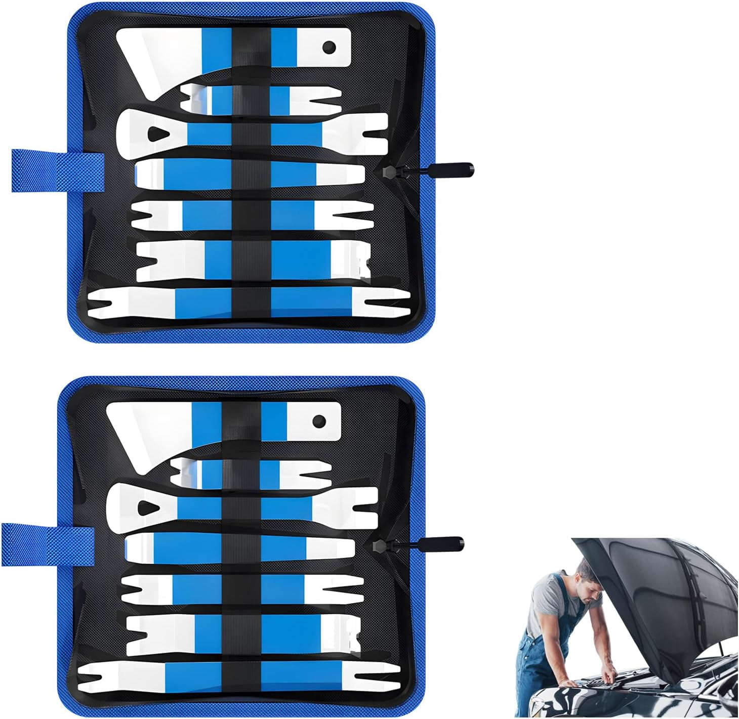 Car Repair Pry Plate Tools, Auto Trim Removal Tool Kit No-Scratch Pry ...