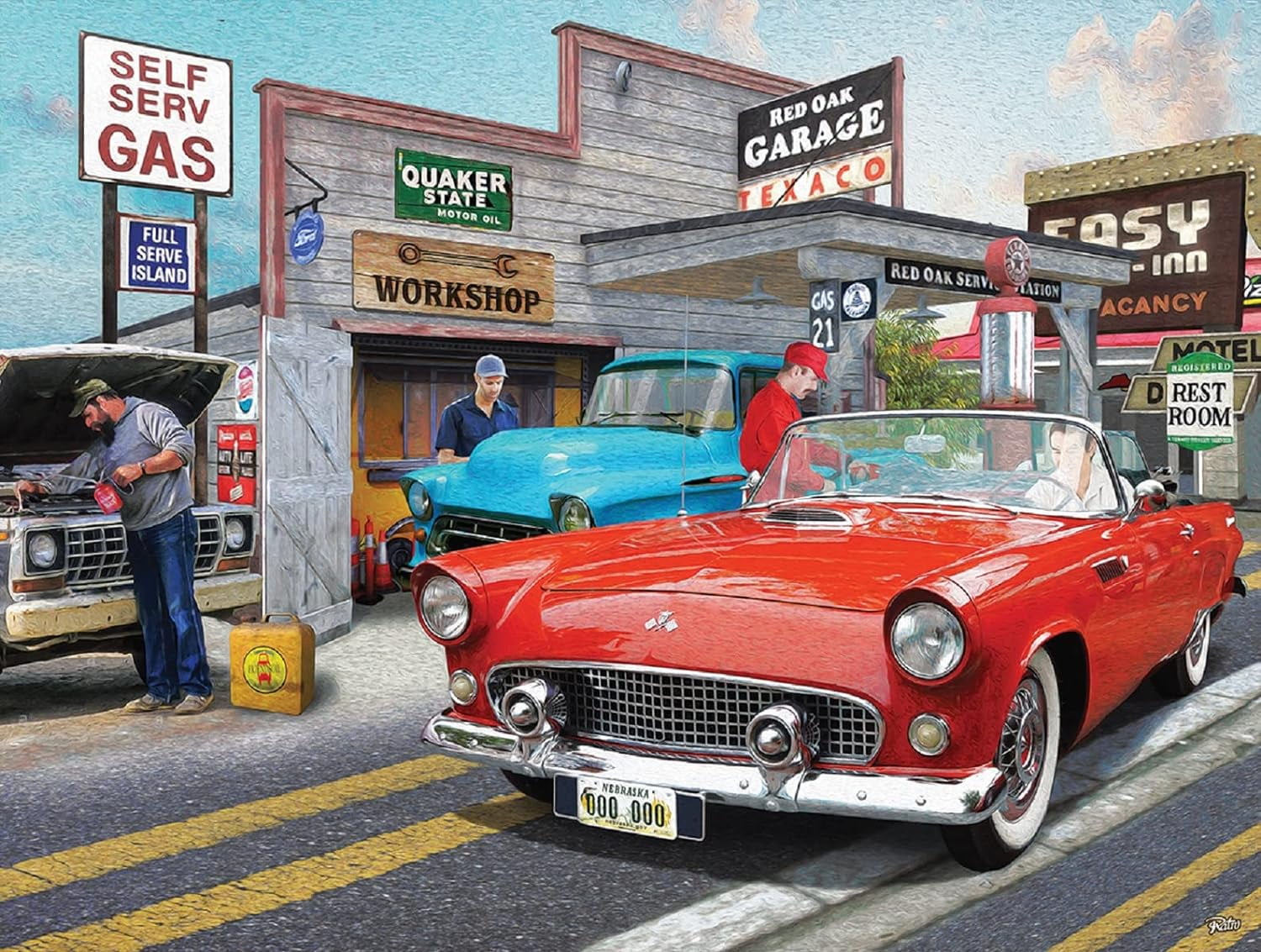 Car Repair Shop -Jigsaw Puzzles 1000 Pieces for Adults - Challenging ...