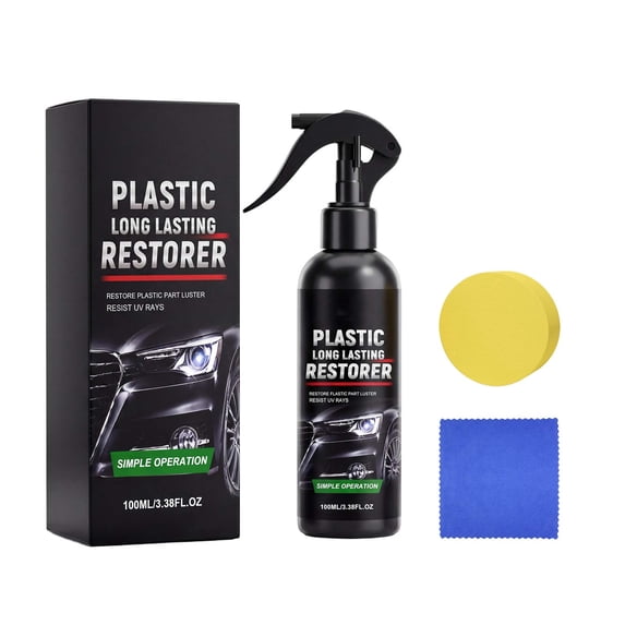 Car Restorer Spray Kit 100ML Long Lasting Restoration Plastic Polish ...