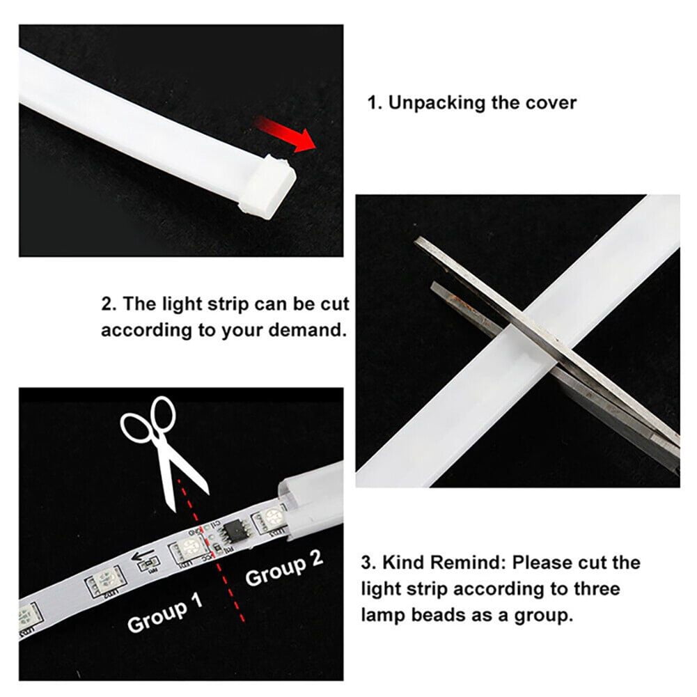 Car Rgb Led Drl Hood Light Strip Engine Cover Daytime Running Light App ...