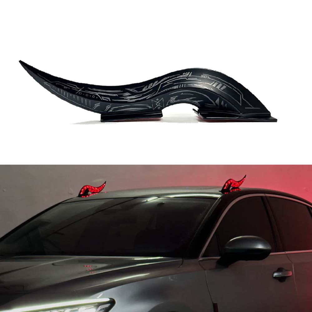 Car Roof Decoration Dragon Horn Modification Universal Auto Roof ...