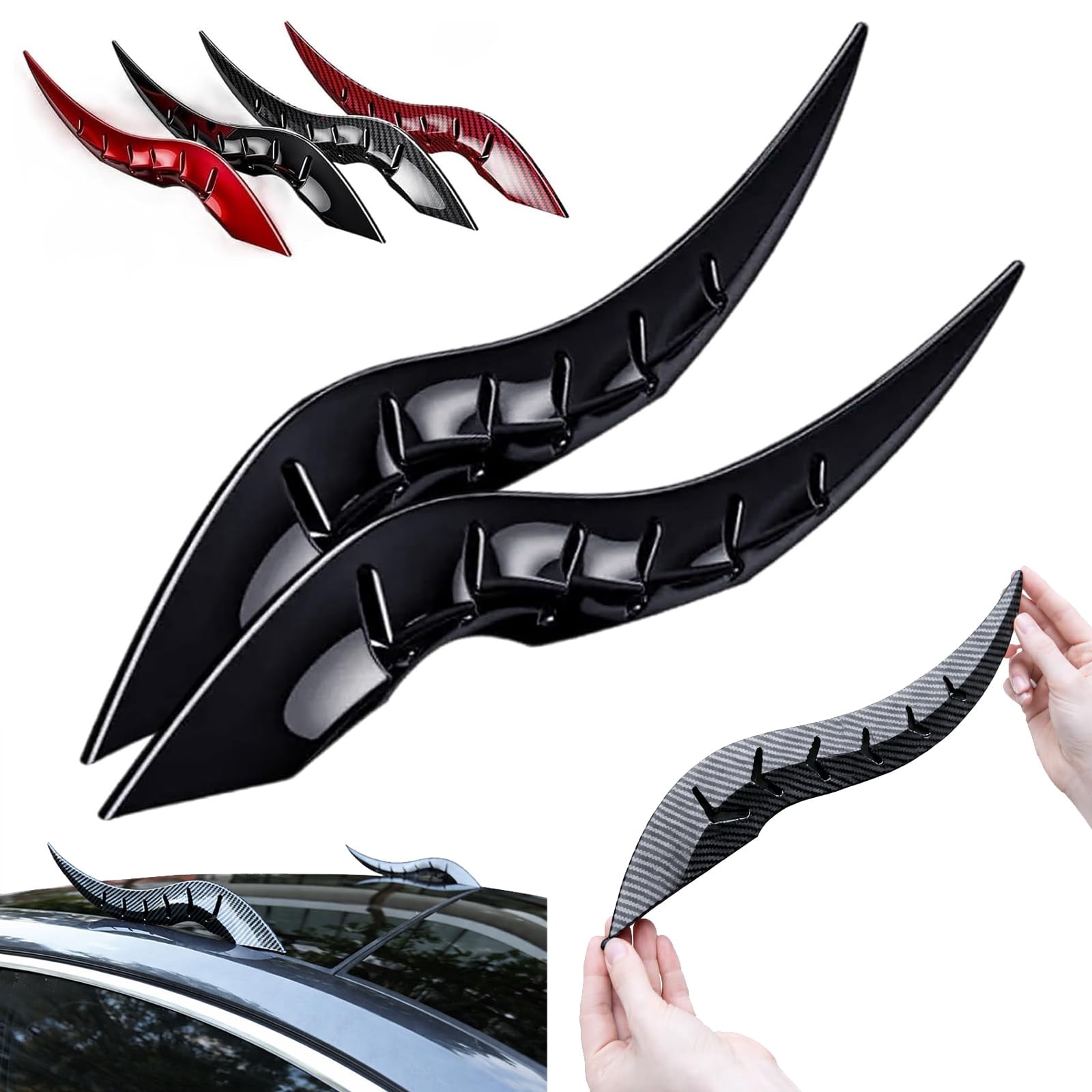 Car Roof Dragon Horns Modification, Universal Lovely Creative Devil ...