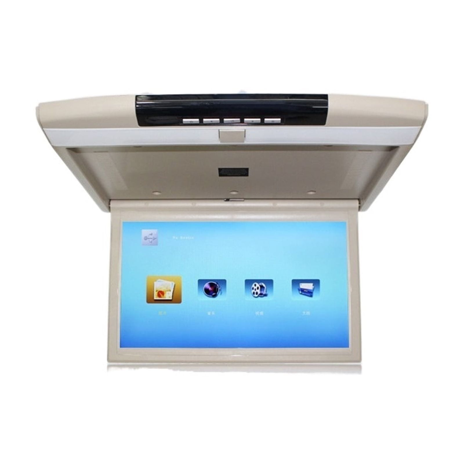 Car Roof Mount Monitor 17 Inch HD LCD Screen Car Video Player MP5 ...