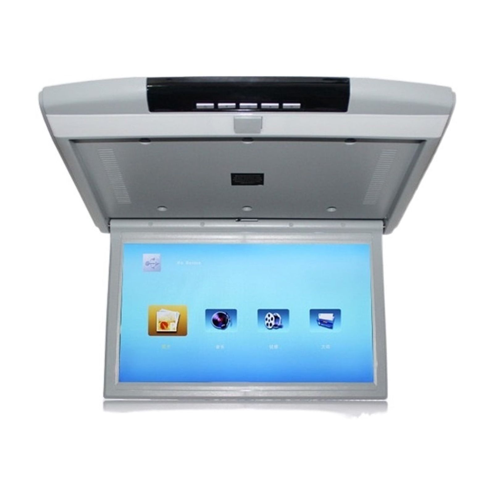 Car Roof Mount Monitor 17 Inch HD LCD Screen Car Video Player MP5 ...