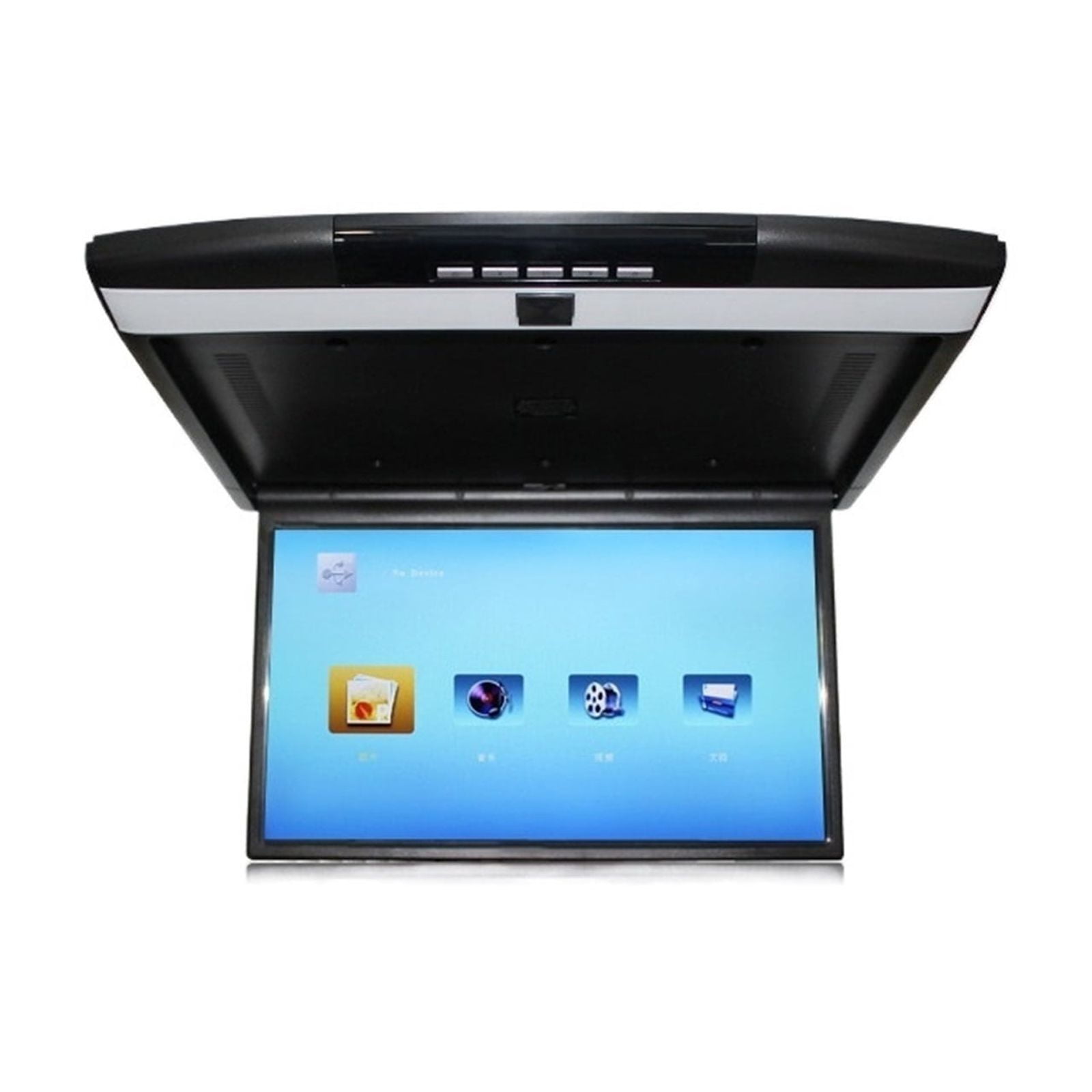 Car Roof Mount Monitor 17 Inch HD LCD Screen Car Video Player MP5 ...