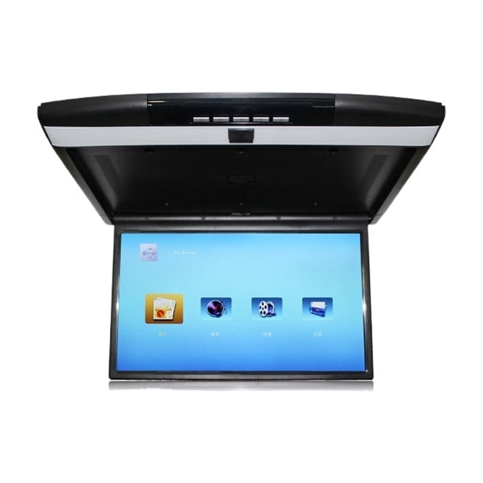 Car Roof Mount Monitor 17 Inch HD LCD Screen Car Video Player MP5 ...
