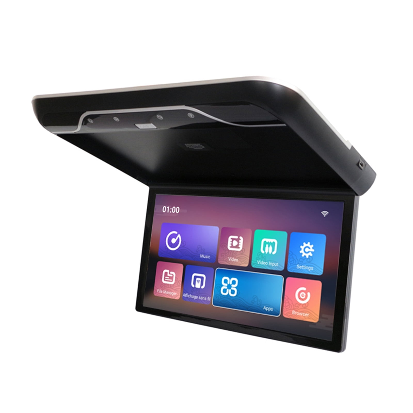 Car Roof Mount Monitor HD 1080P 19 Inch Ceiling Mount Flip Down ...