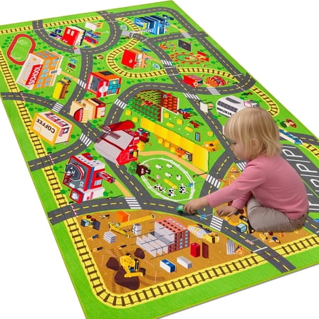 Disney Pixar Cars 3 Kids Playmat, Mega Jumbo Mat with Toy Car, Children ...