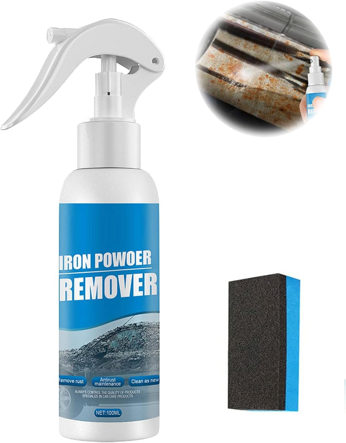 Car Rust Removal Spray, Car Rust Remover Spray, Metal Paint Cleaner ...