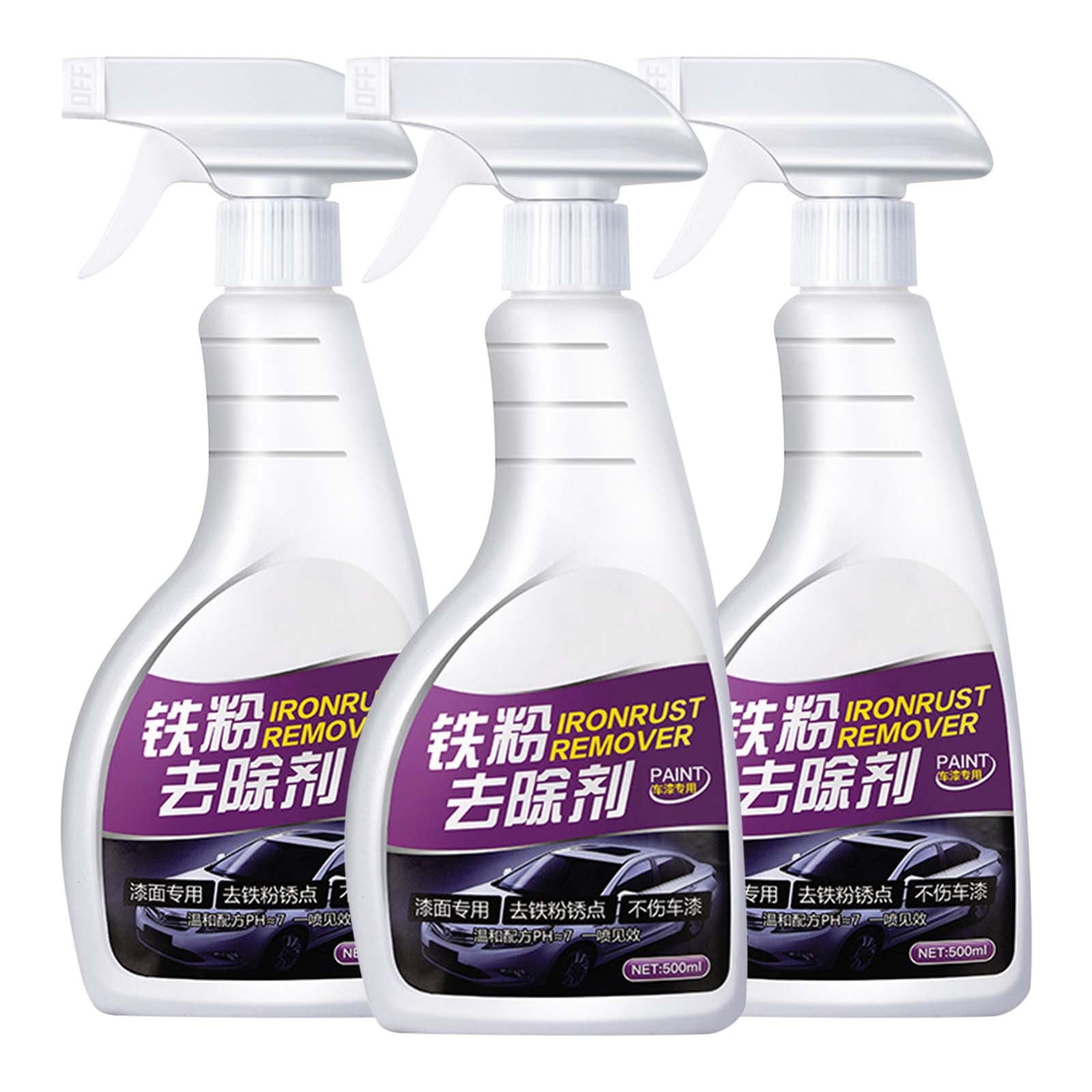 Car Rust Remover, Iron Powder Cleaner, 500ml, Strong Acid-Free formula ...