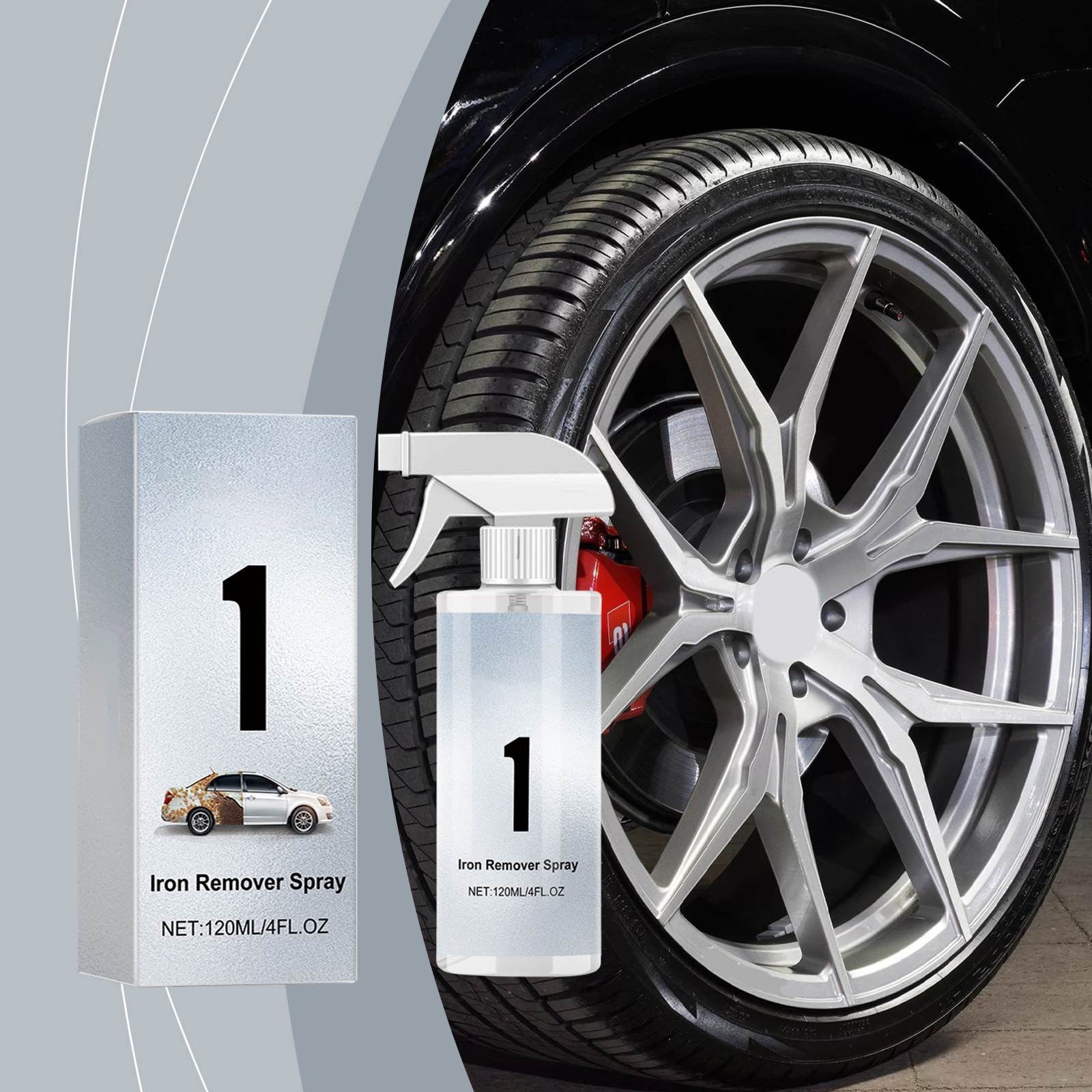 Car Rust Remover Spray 120ml | Advanced Iron Decontamination Solution ...