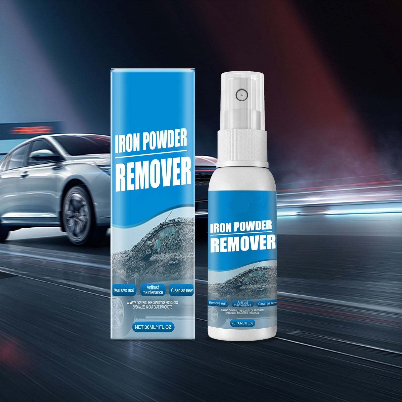 Car Rust Remover Spray | Instant Rust Stain Eliminator, Wheel Hub Screw ...