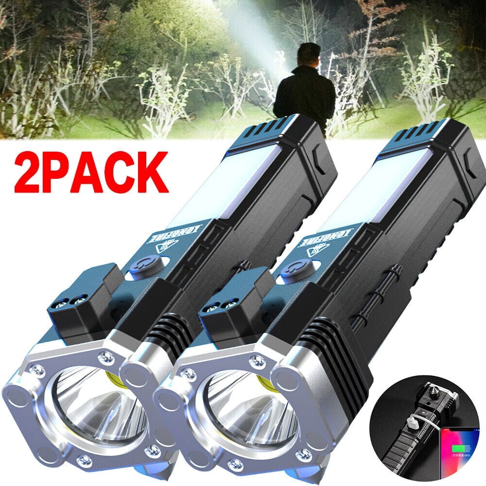 Car Safety Hammer Flashlight, Emergency Rescue Tool, DFITO LED High ...