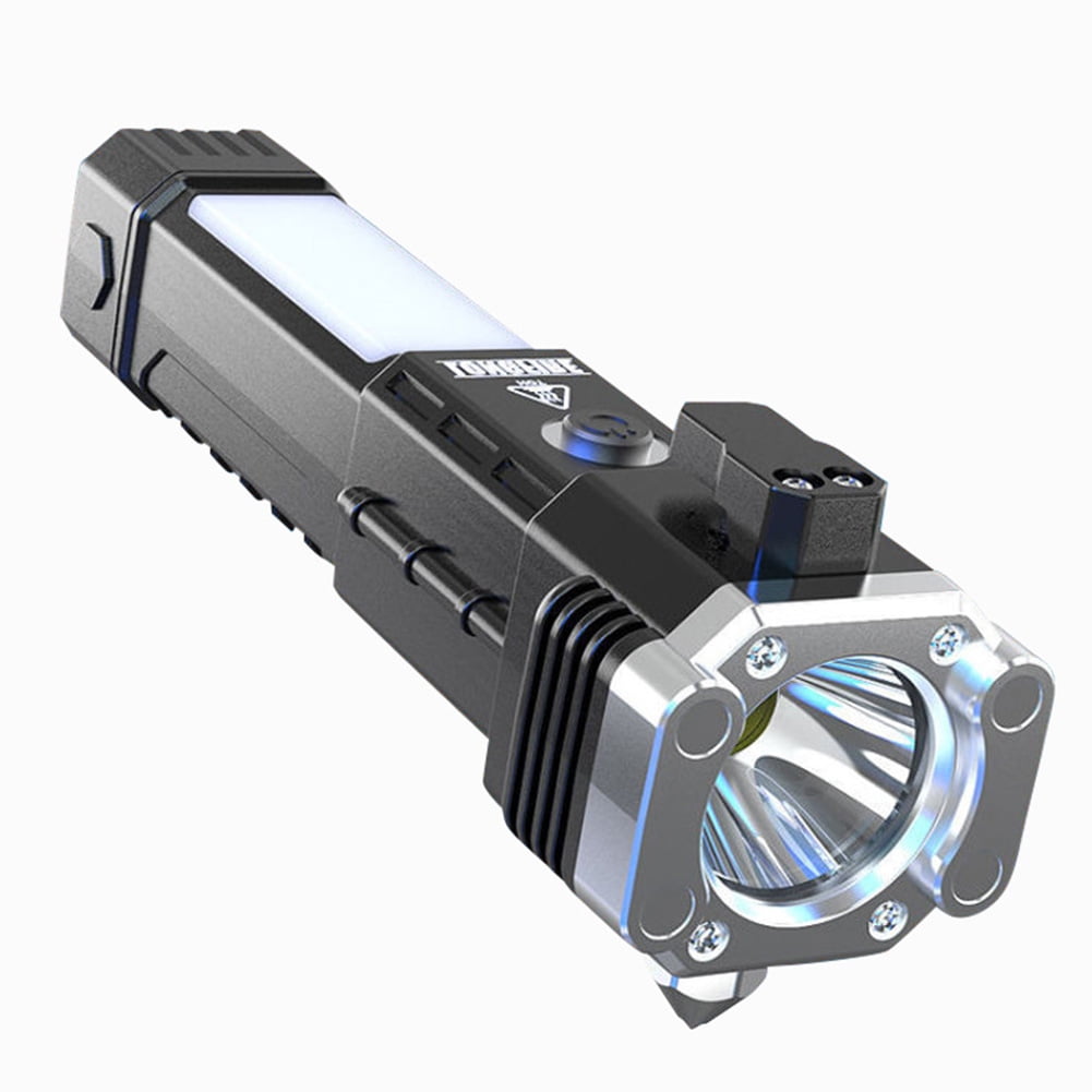 Car Safety Hammer Flashlight LED High Lumens Rechargeable Torch Light ...