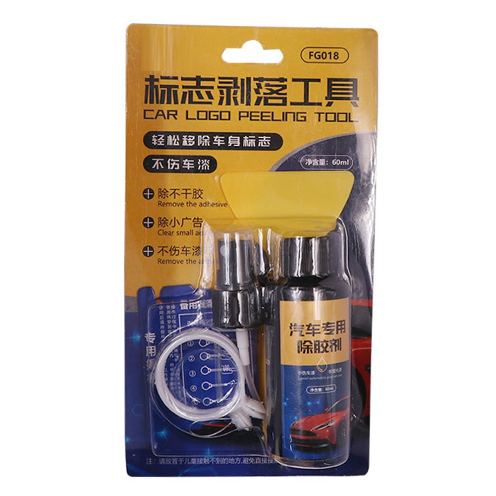 Car Scraper Lettering Badge Emblem Decal Removal Tool 60ml Remover Kit ...