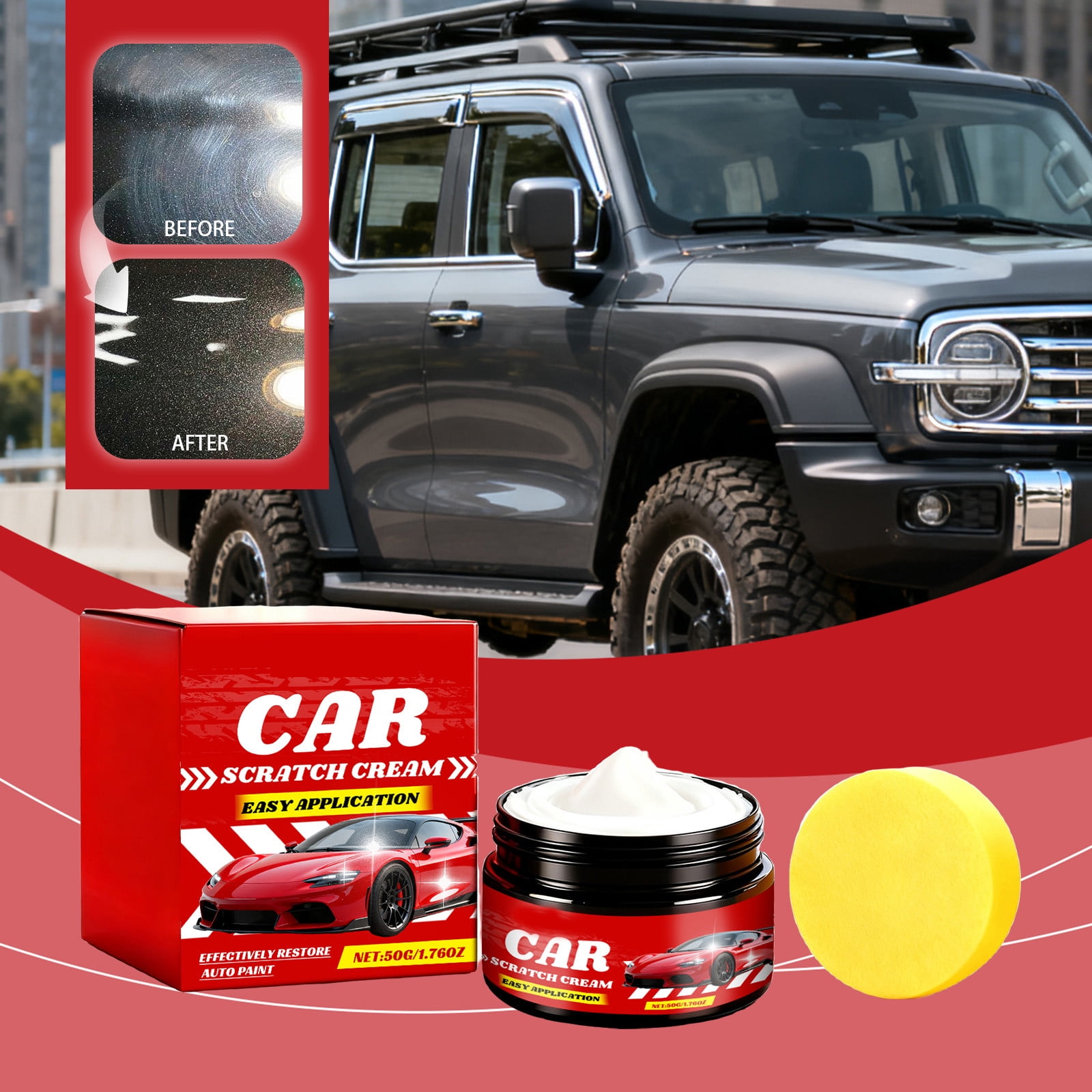 Car Scratch Cream Automotive Repair Paste Removes Scratches Restores ...