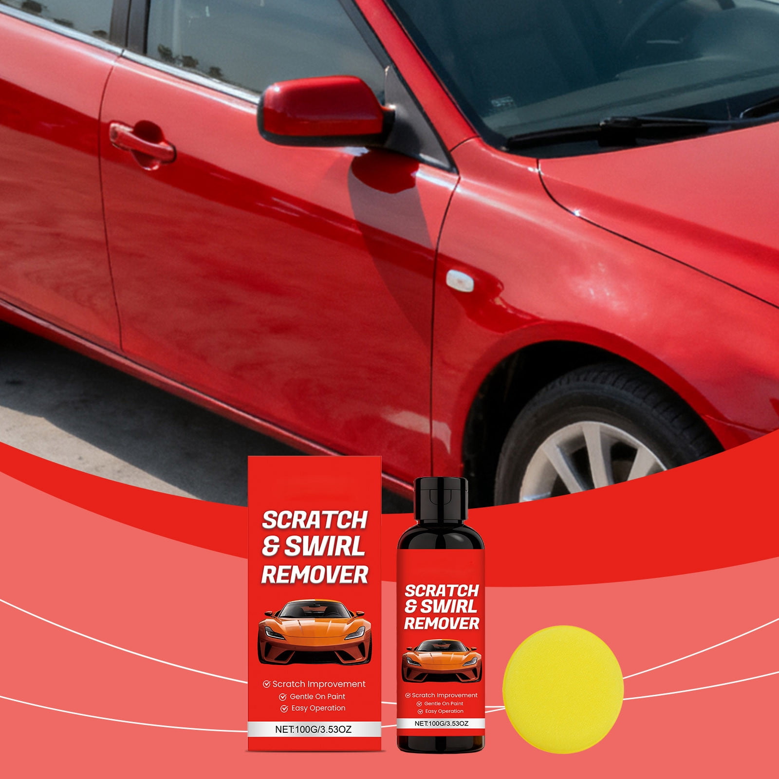 Car Scratch Kit | Scratch Swirl Remover Polish Scratch Remover Compound ...