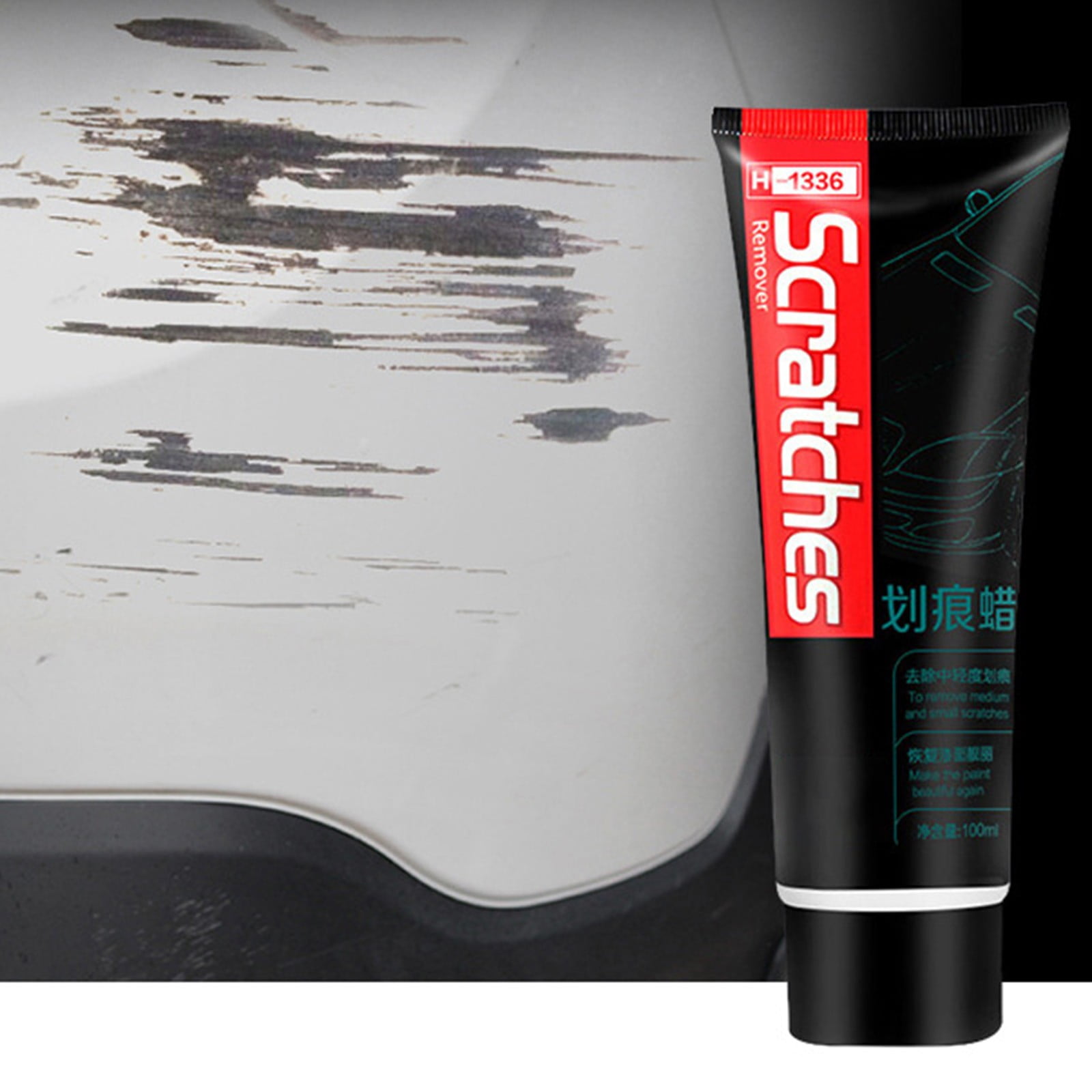 Car Scratch Polish Wax | Black, 120g | Rapid Scratch Remover & Polisher ...