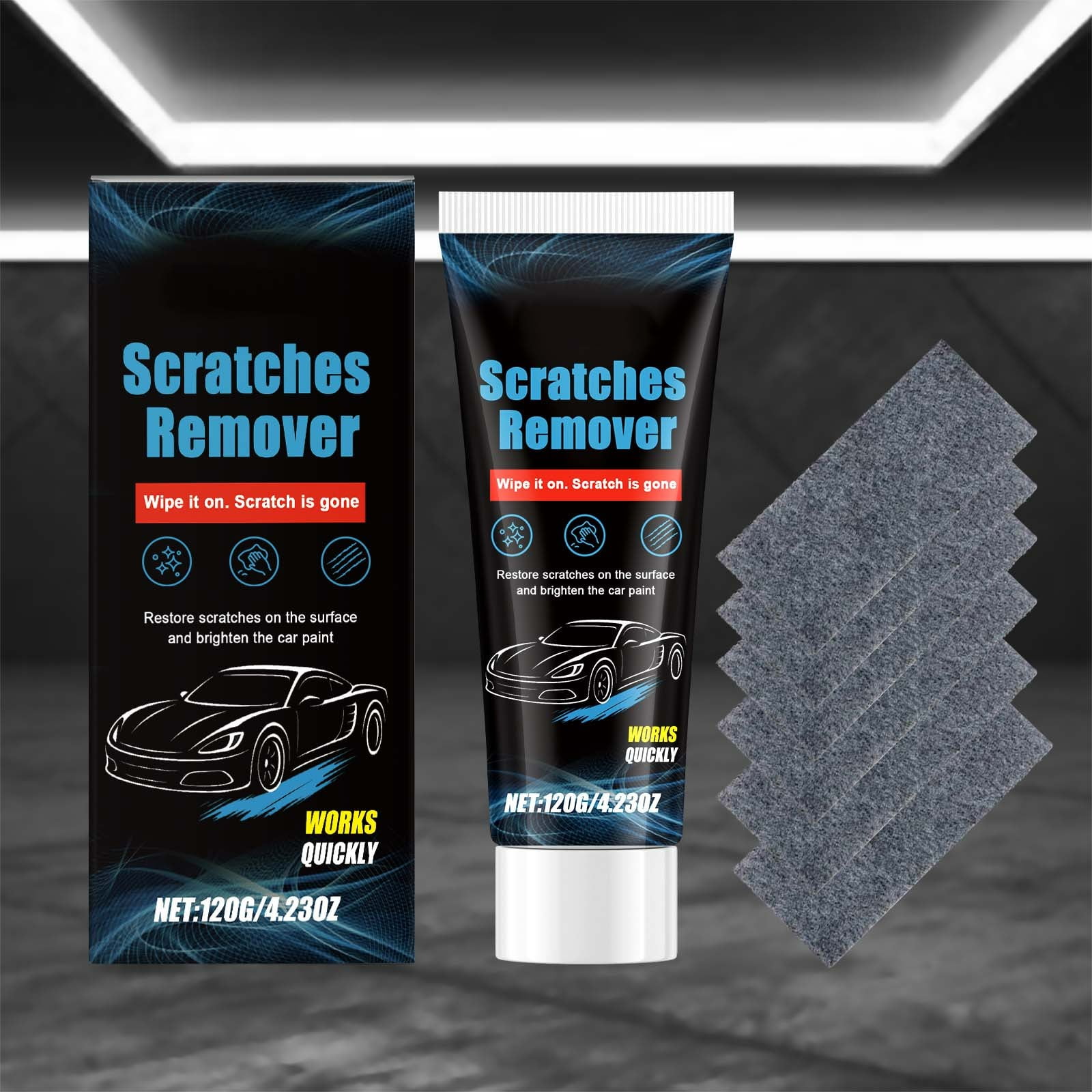 Car Scratch Remover, Auto Paint Repair Paste, Quick Drying, Non-Toxic ...
