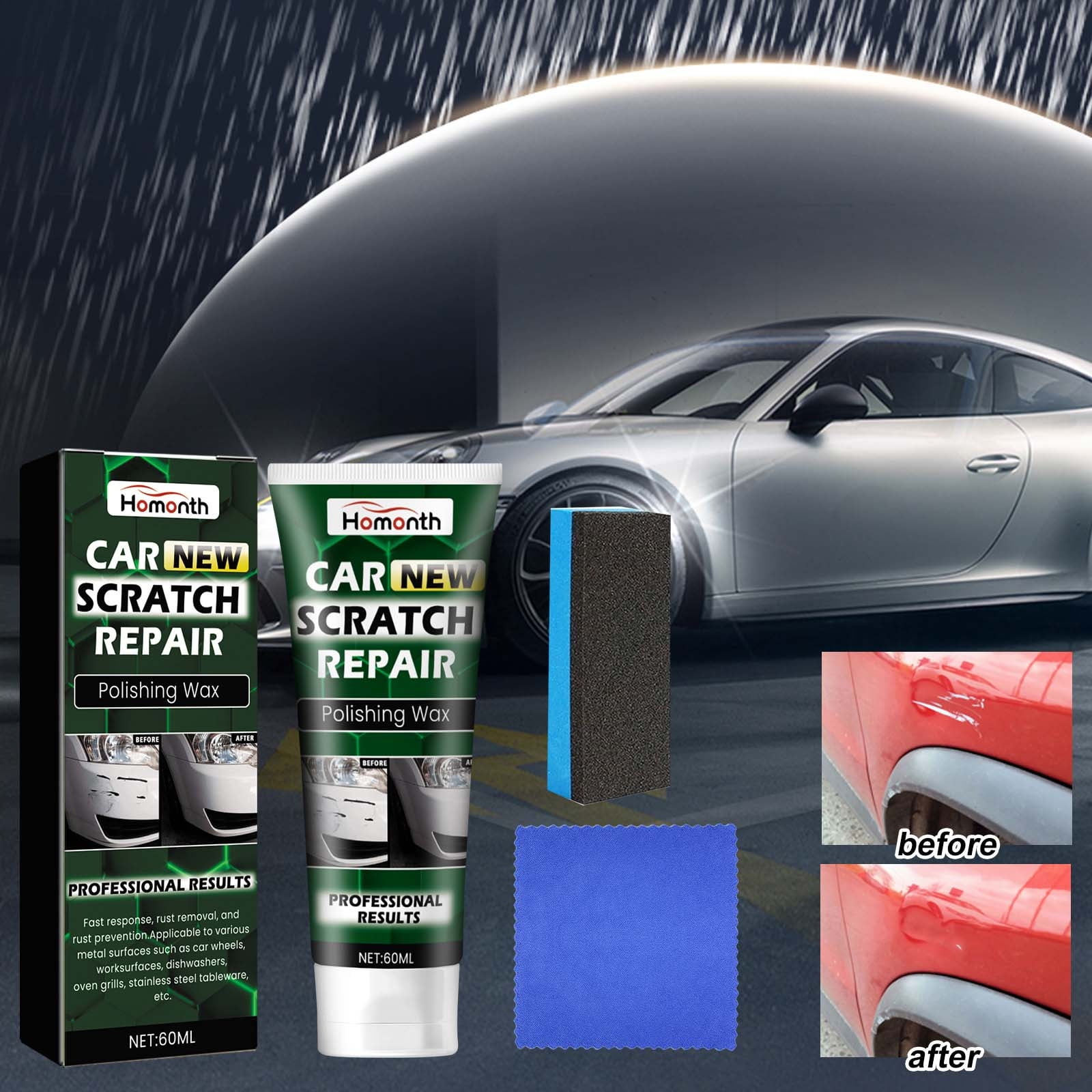 Car Scratch Remover Polishing Paste | Car Paint Repair Cream - Removes ...