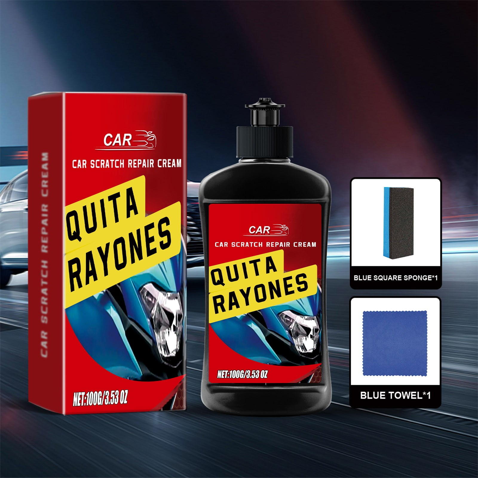 Car Scratch Remover Repair Cream | Paint Restoration & Protective ...