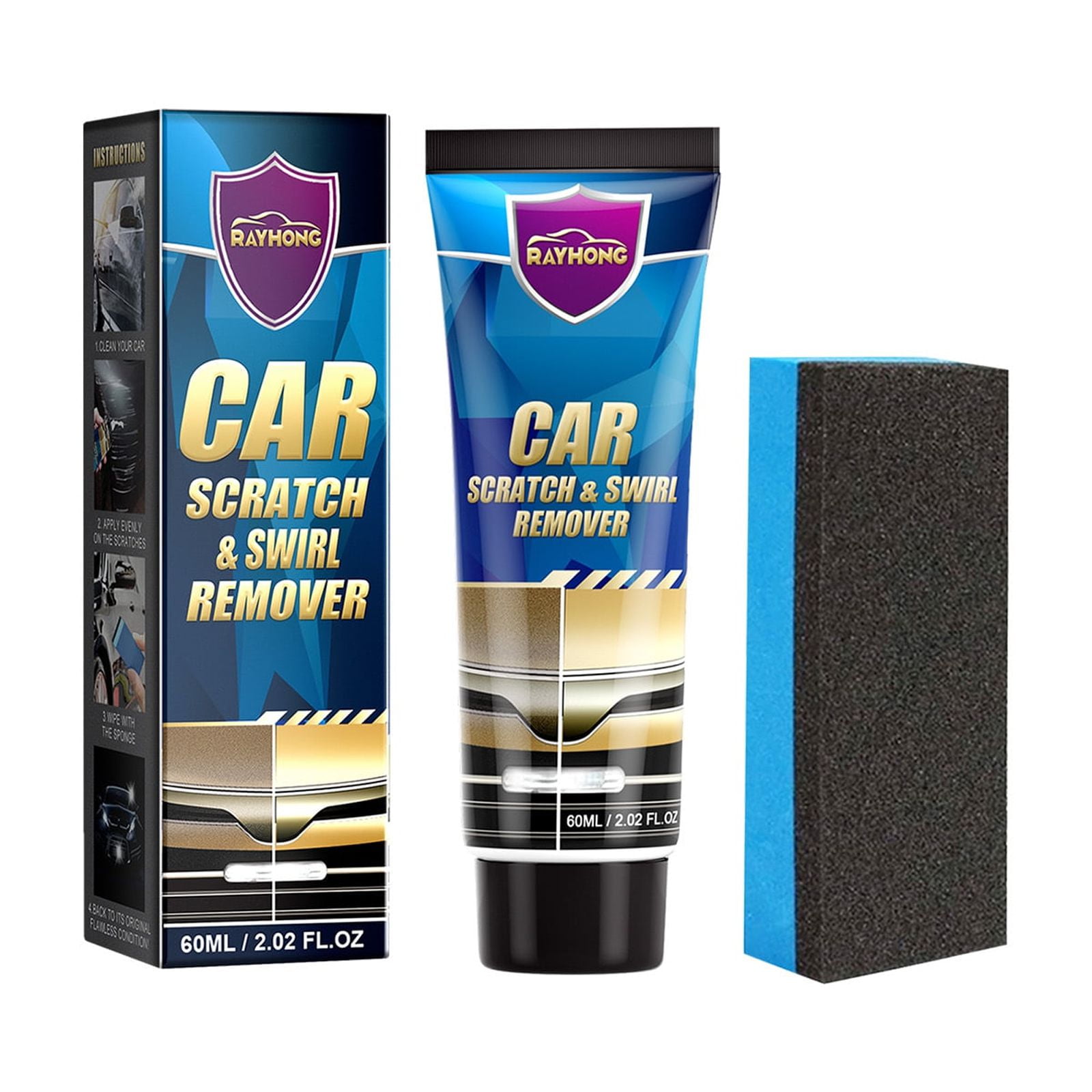 Car Scratch Repair Cream, Car Maintenance Refurbishment Paint Scratches ...