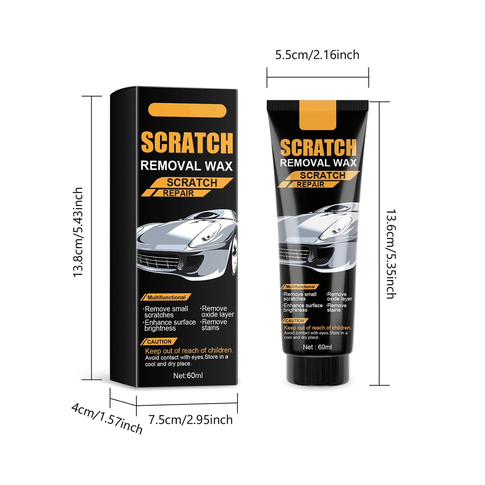 Car Scratch Repair Kit with 9H Ceramic Coating, All-in-One Scratch ...