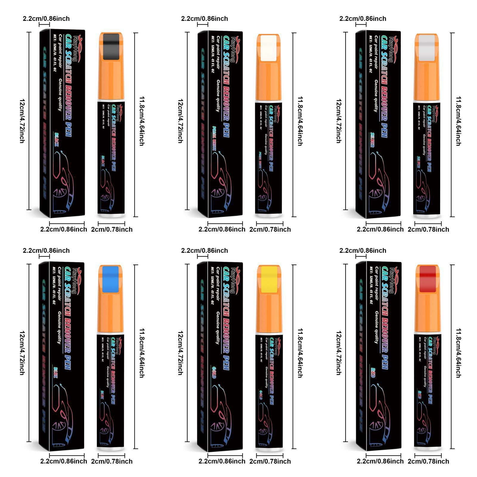 Car Scratch Repair Pen, 12ml Car Paint Scratch Remover Pen, 2 in 1 Car ...